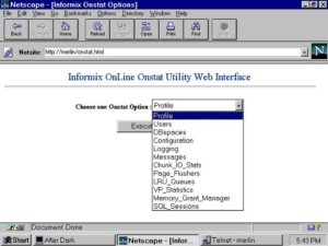 A Web/CGI Interface to the ONSTAT Utility — Advance DataTools